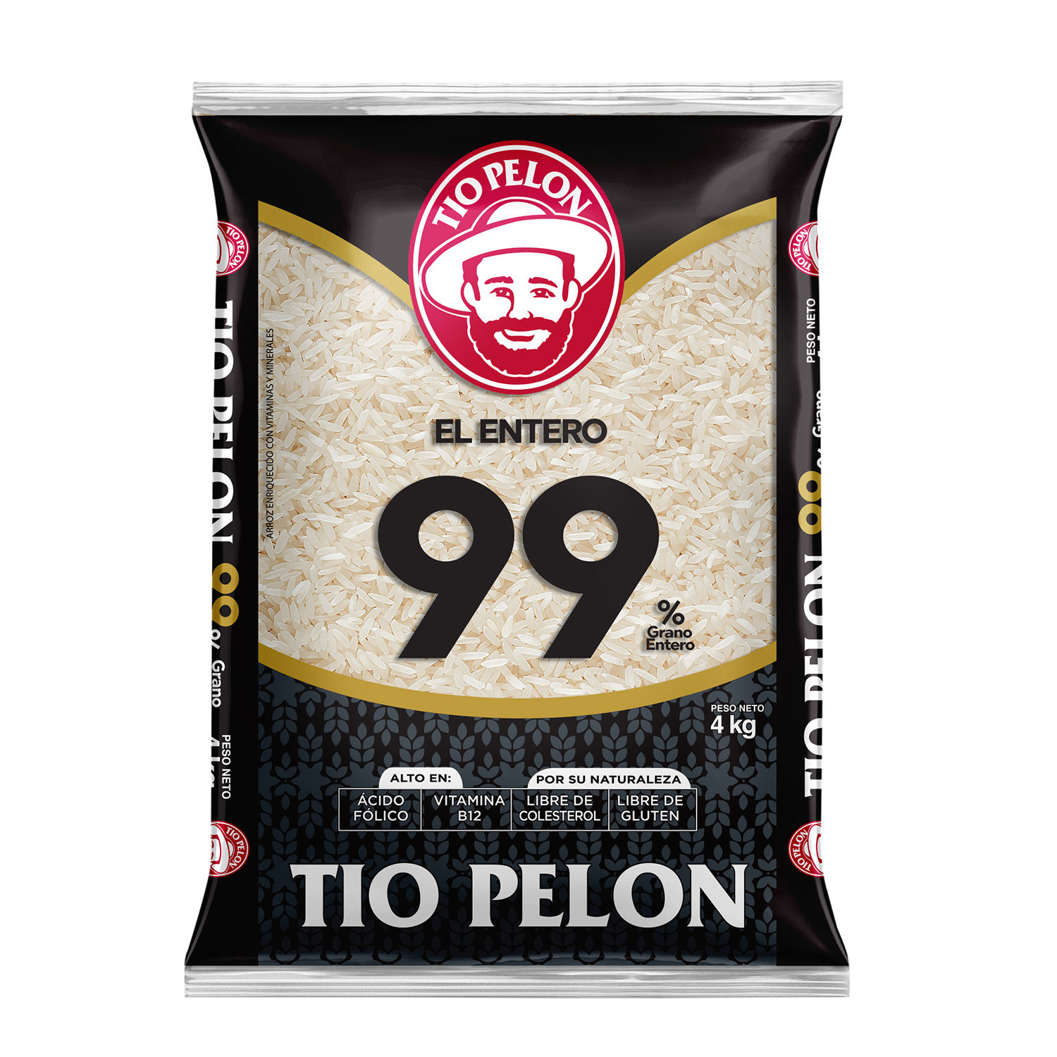Arroz Blanco 99% Tio Pelon Paquete 4000 G | Auto Mercado