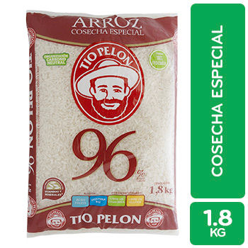 Arroz Blanco 96% Tio Pelon Paquete 1800 G | Auto Mercado
