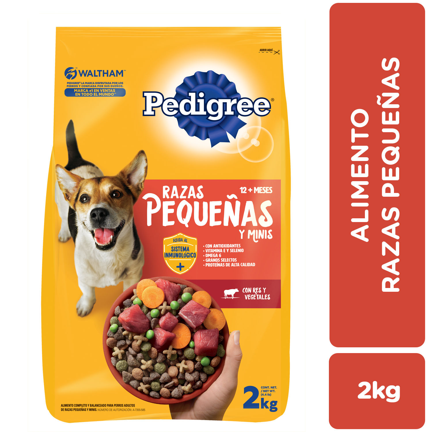 Alimento Perro Seco Adulto Raza Pequeña Pedigree Bolsa 2 Kg | Auto Mercado