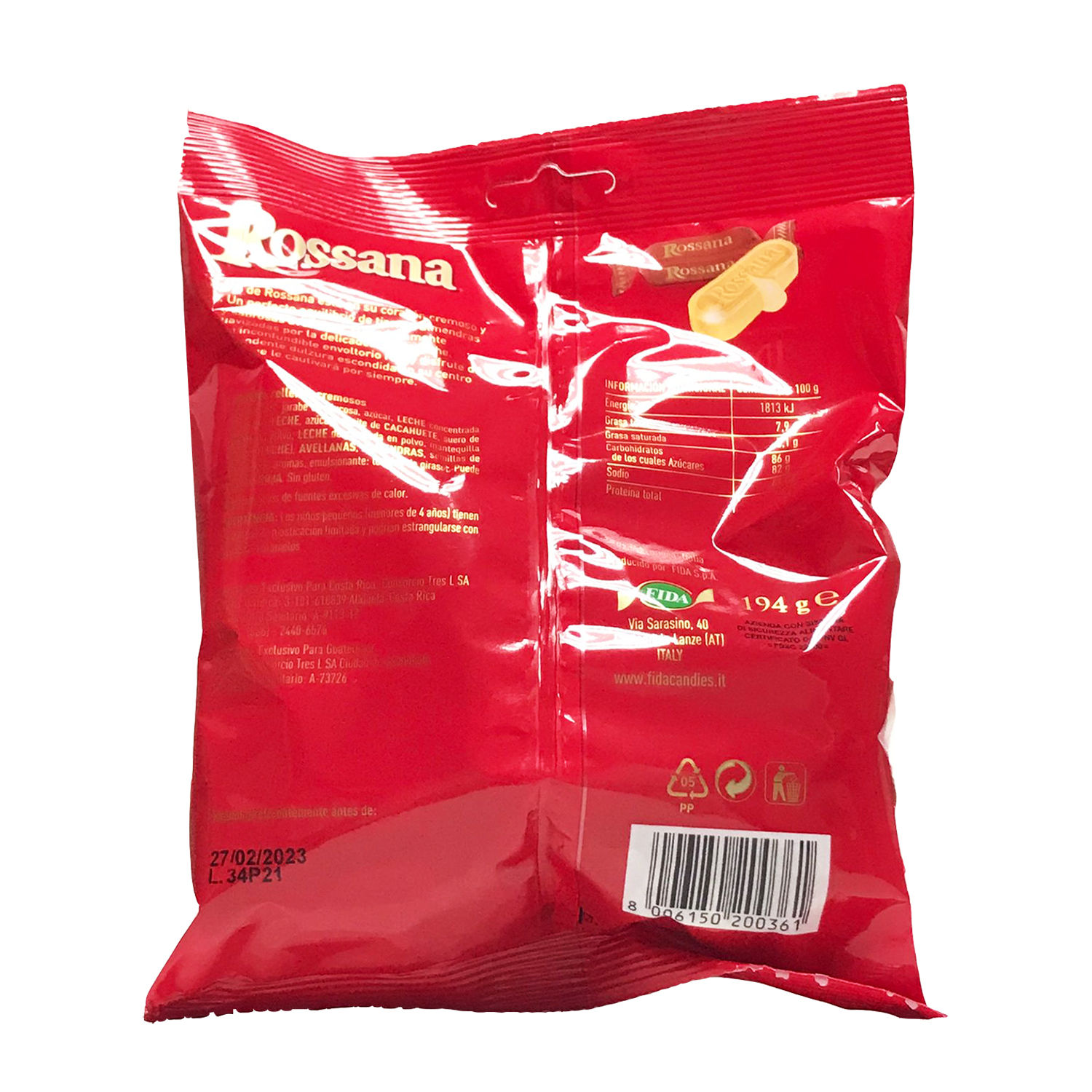 Confite Rossana Perugina Paquete 194 G | Auto Mercado