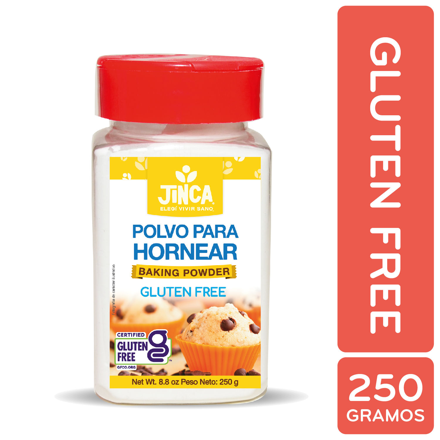Polvo De Hornear Sin Gluten Jinca Foods Envase 250 G | Auto Mercado