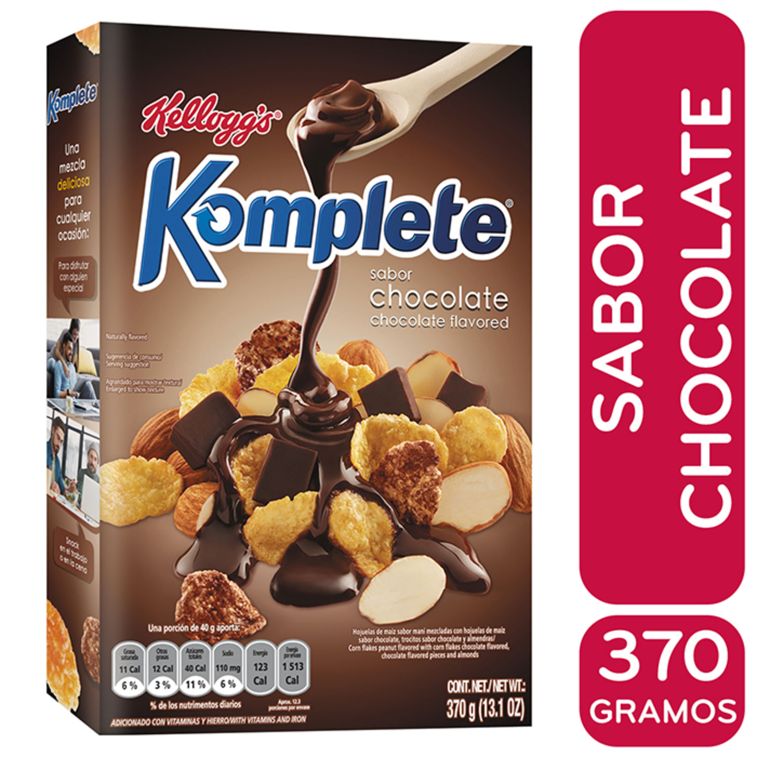 Cereal Multicereal Chocolate Komplete Kelloggs Caja 370 G | Auto Mercado