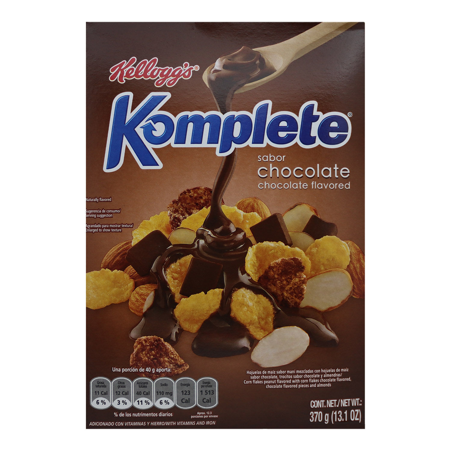 Cereal Multicereal Chocolate Komplete Kelloggs Caja 370 G | Auto Mercado
