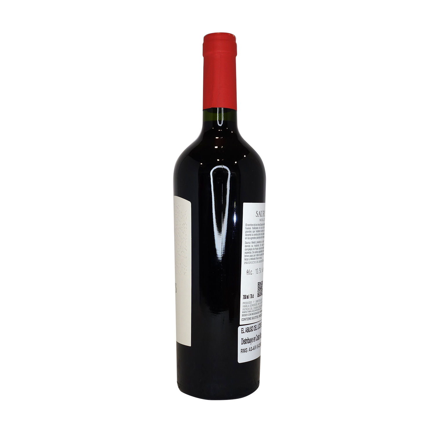 Vino Tinto Argentina Merlot Saurus Botella 750 Ml | Auto Mercado