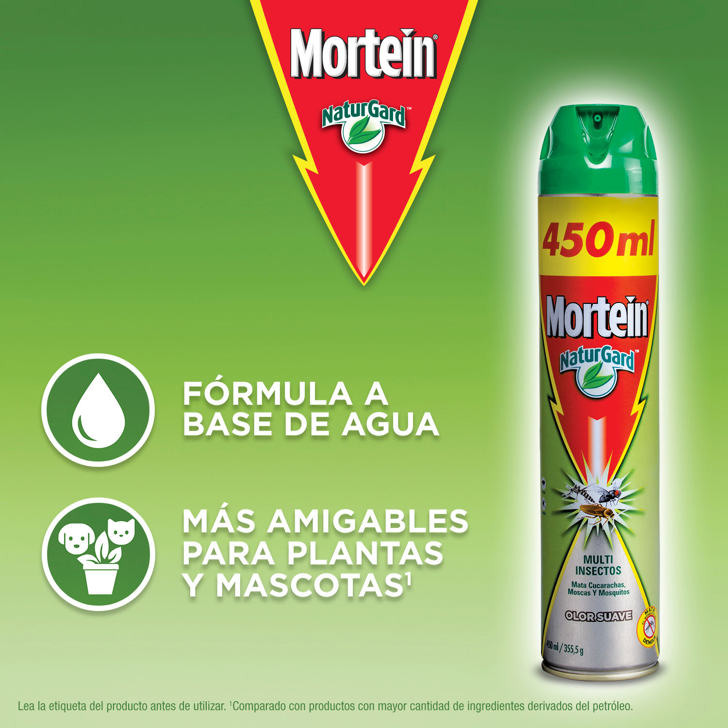 Insecticida Aerosol Multinsecto Olor Suave Mortein Lata 450 Ml | Auto ...