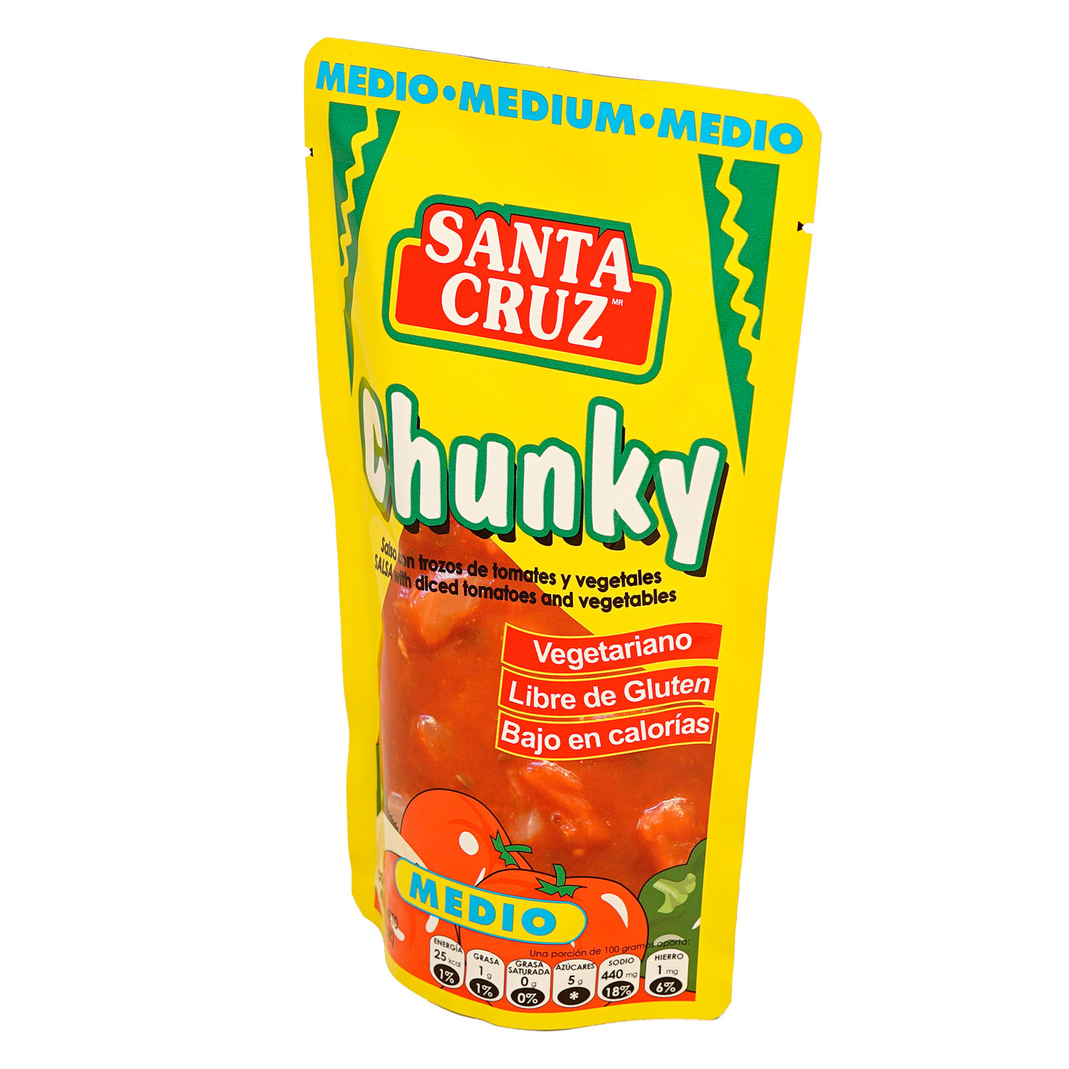 Salsa Chunky Medio Santa Cruz Paquete 400 G | Auto Mercado