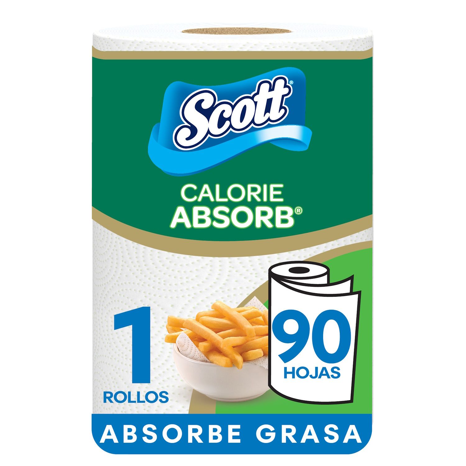 Toalla De Cocina Absorcion Superior Calorie Absorb 90h Scott Paquete ...