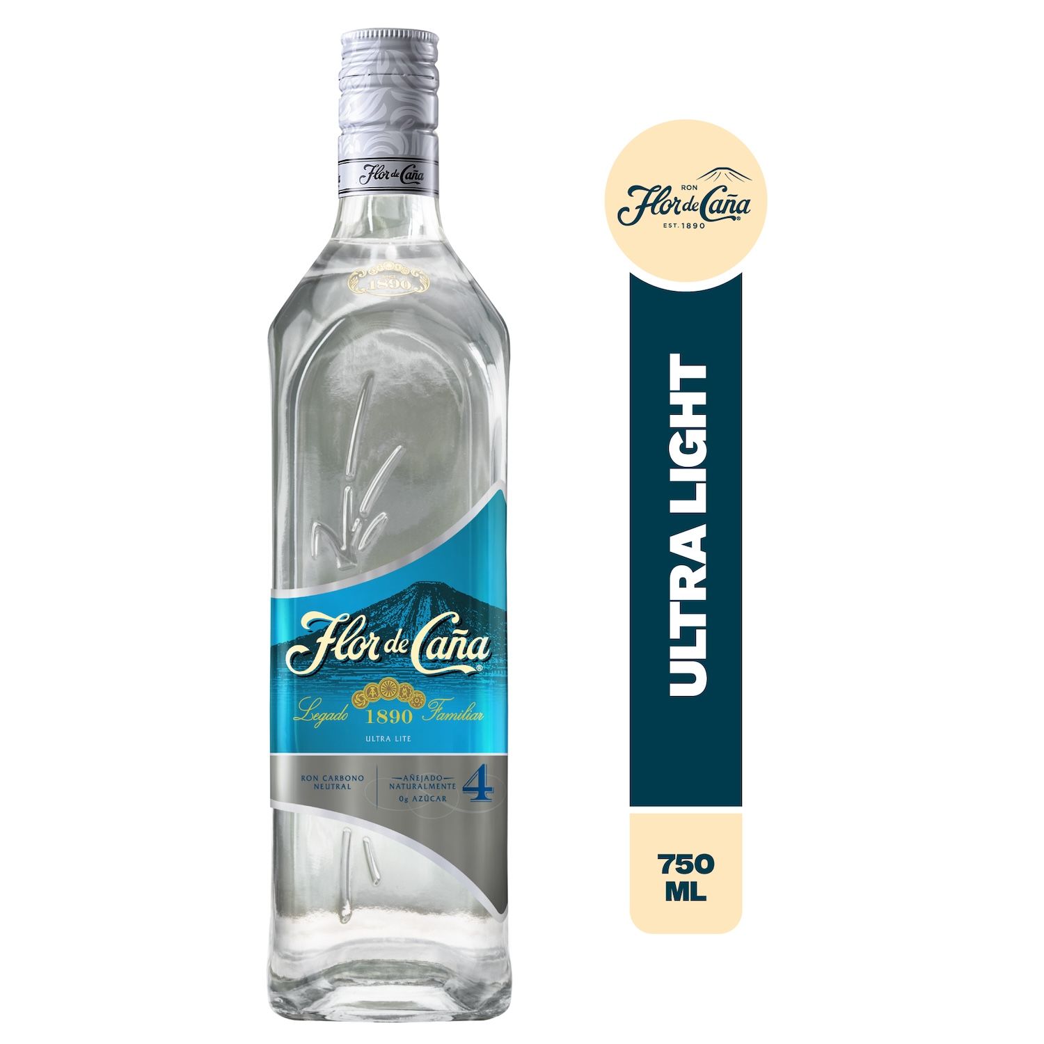 Ron Blanco Flor De Cana Botella 750 Ml | Auto Mercado