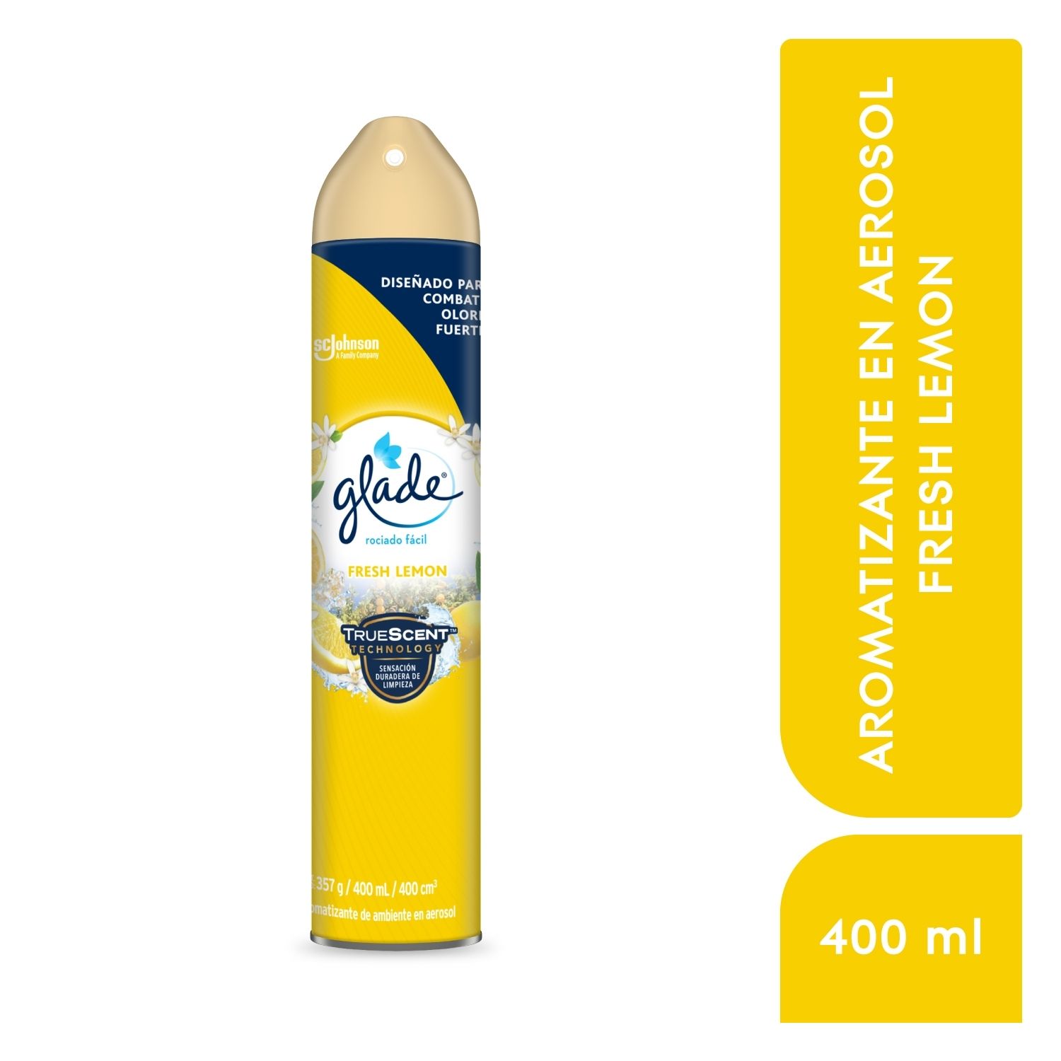 Desodorante Ambiental Aerosol Fresh Limon Glade Lata 400 Ml | Auto Mercado