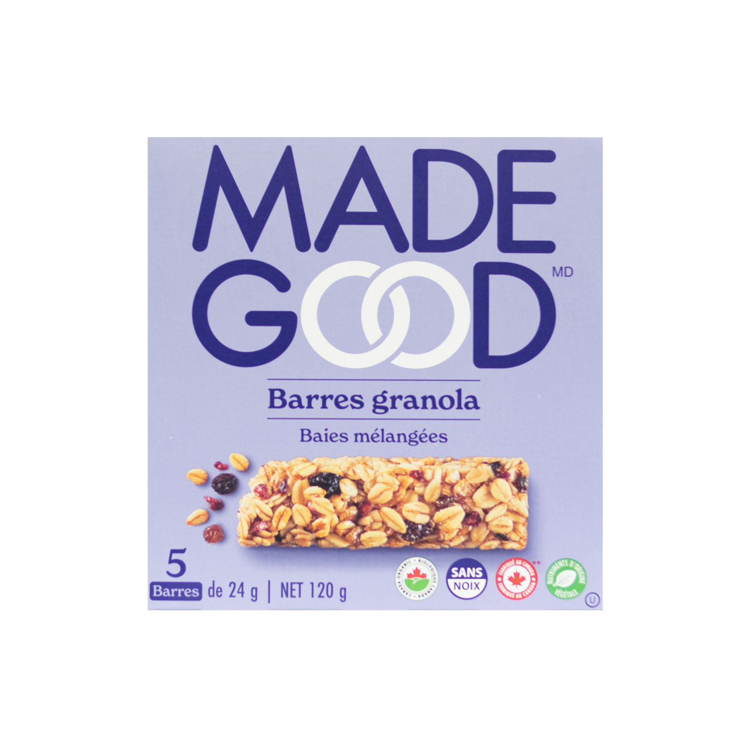 Barra Granola Bayas Made Good Caja 120 G | Auto Mercado