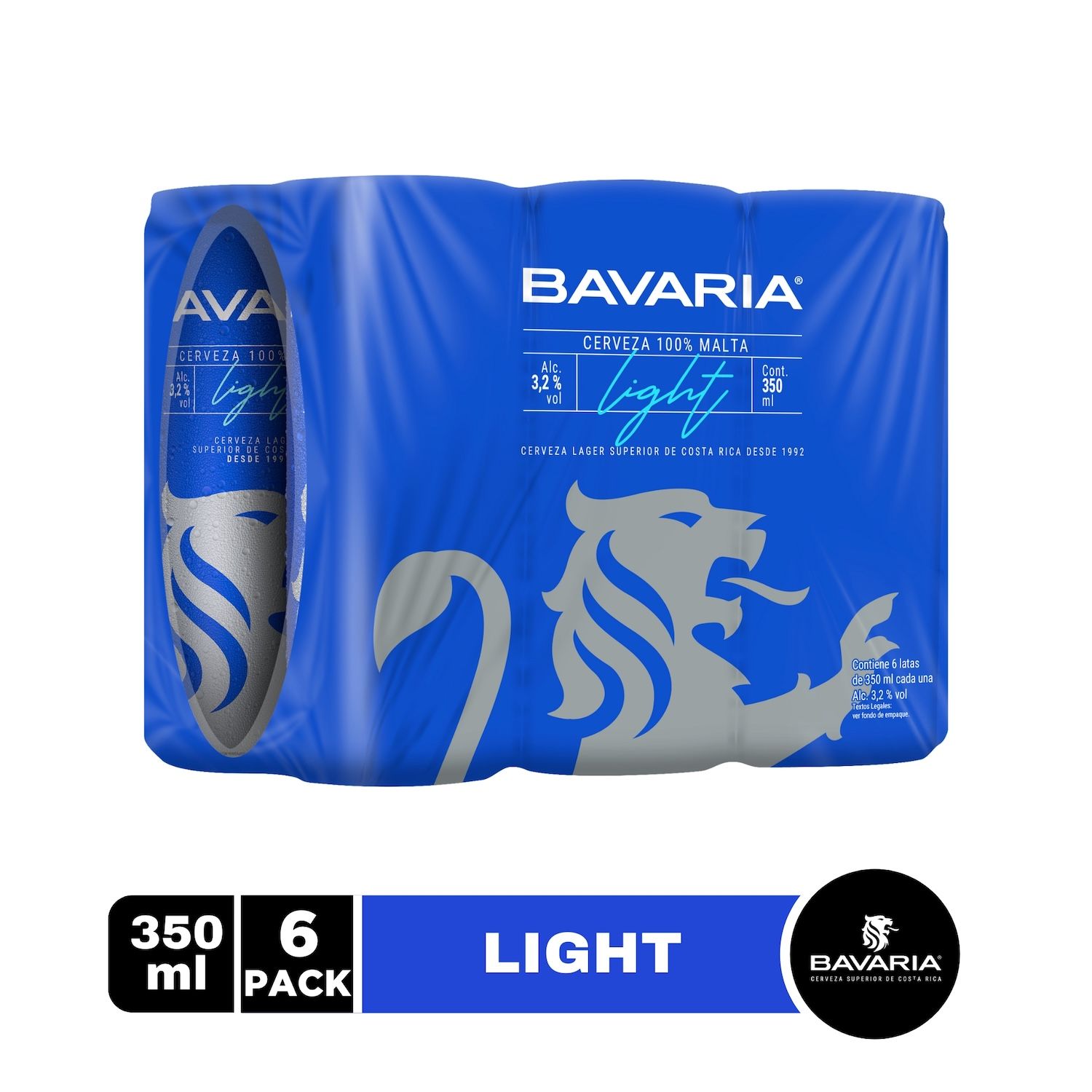 Cerveza Nacional Light Costa Rica Pack Bavaria Lata 2100 Ml | Auto Mercado