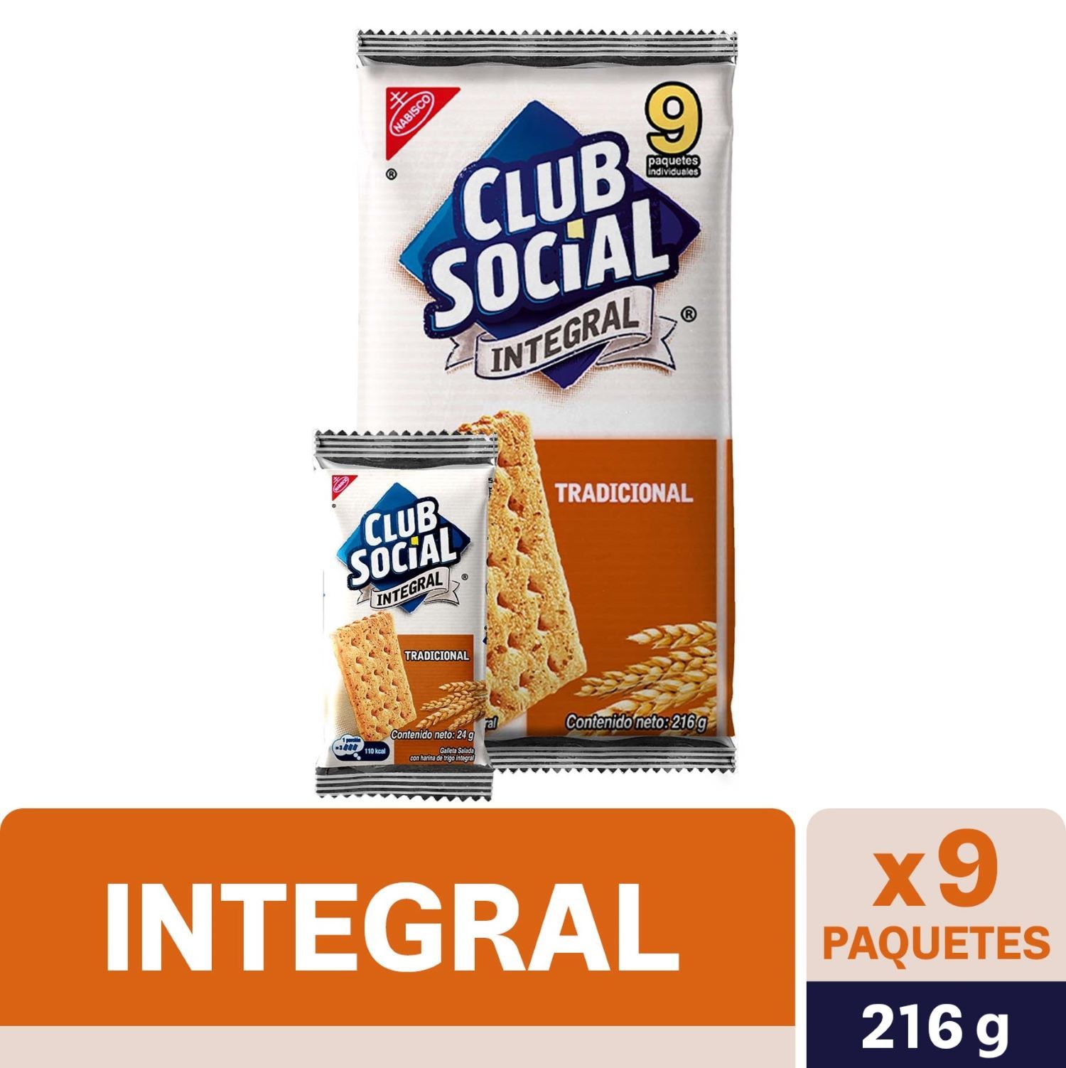 Galleta Salada Integral Club Social Nabisco Caja 234 G | Auto Mercado