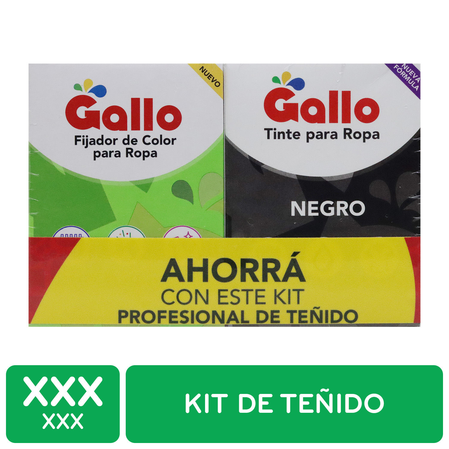 Tinte Para Ropa Polvo Negro Gallo Caja 15 G | Auto Mercado