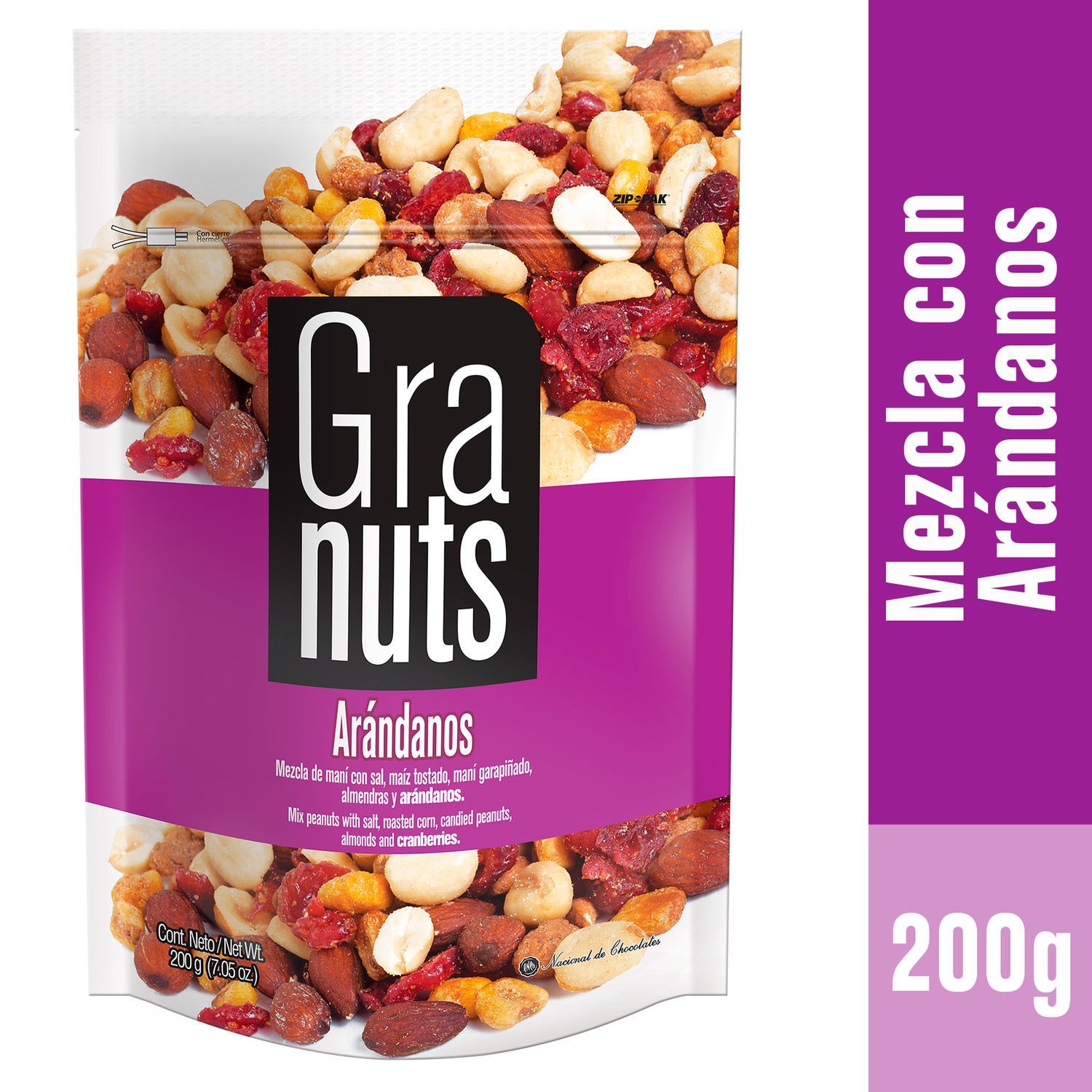 Semillas Mixtas Arandanos Granuts Paquete 200 G | Auto Mercado