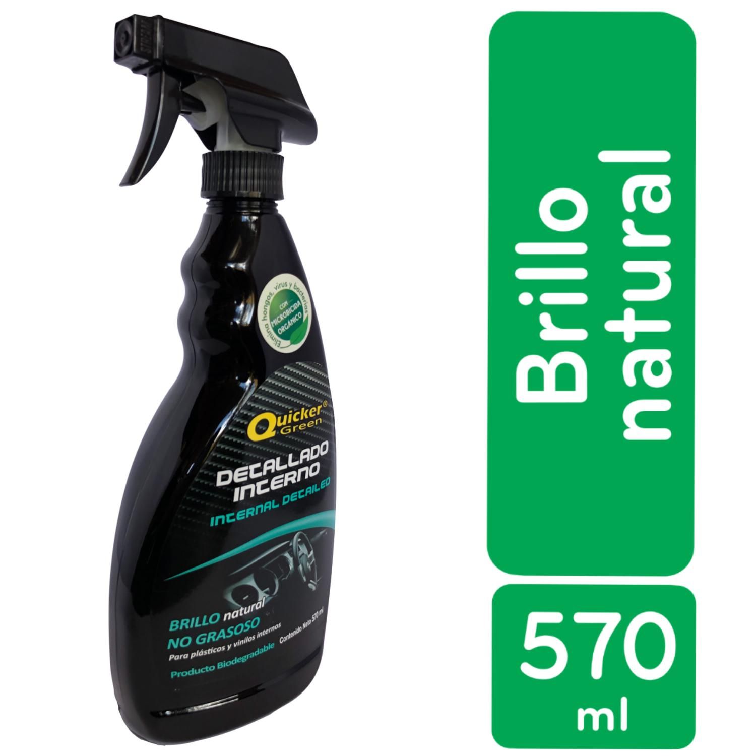 Cuidado Interior Limpiador Liquido Brillo Interior Quicker Green Envase ...