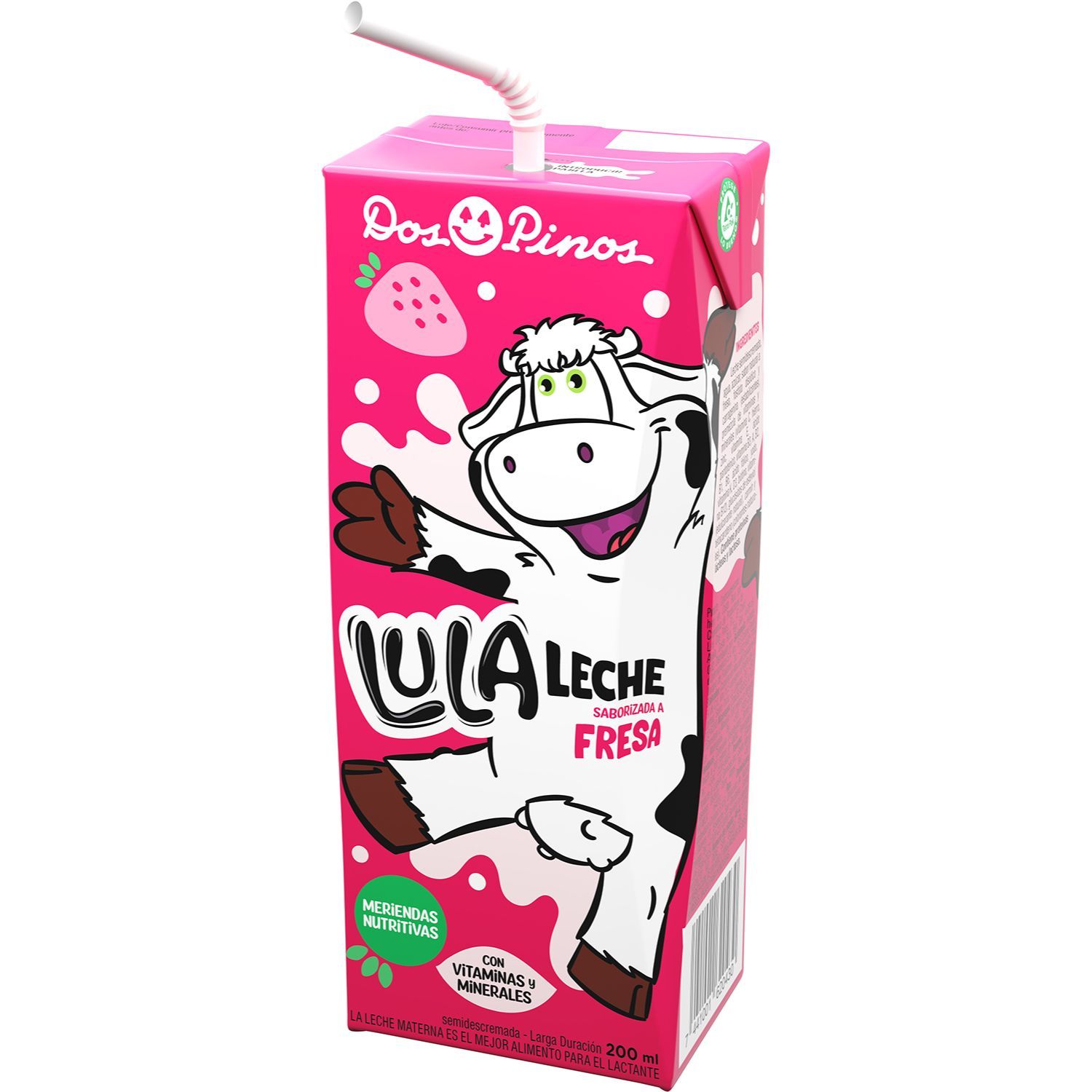 Leche Saborizada Fresa Lula Dos Pinos Caja 200 Ml | Auto Mercado