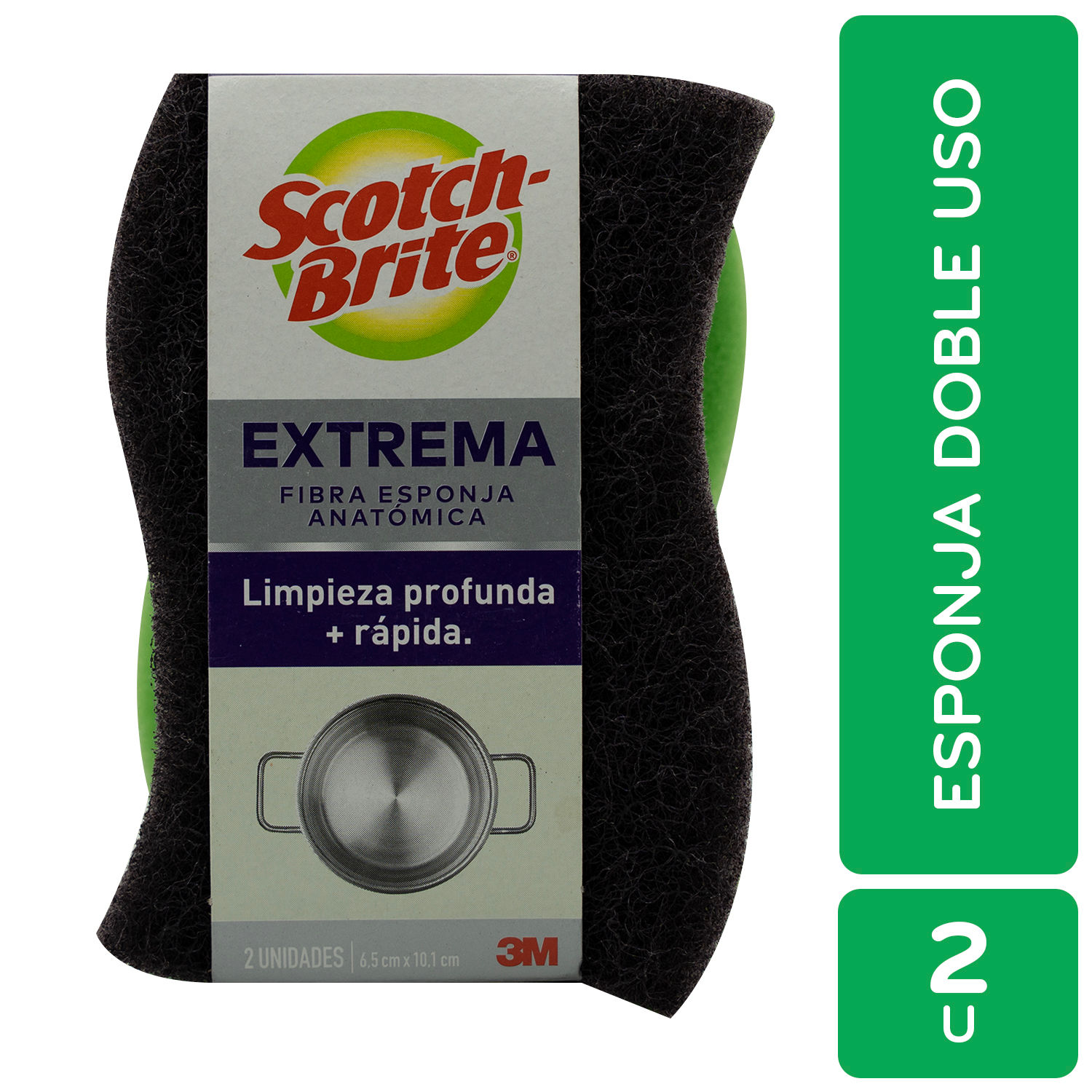 Esponja Doble Uso Extreme Scotch Brite Blister 2 Unid | Auto Mercado