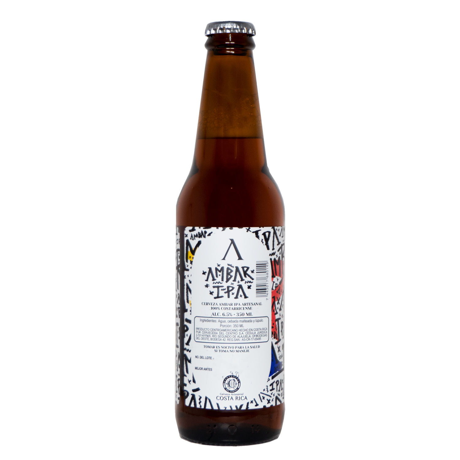 Cerveza Nacional Ipa Costa Rica Ambar Botella 350 Ml | Auto Mercado
