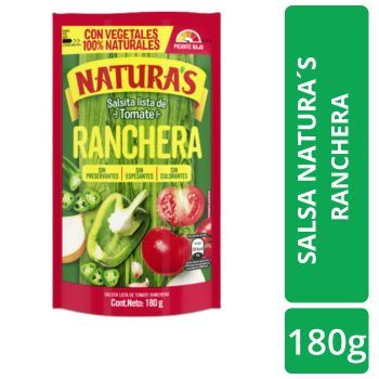 Salsa Tomate Preparada Ranchera Naturas | Auto Mercado