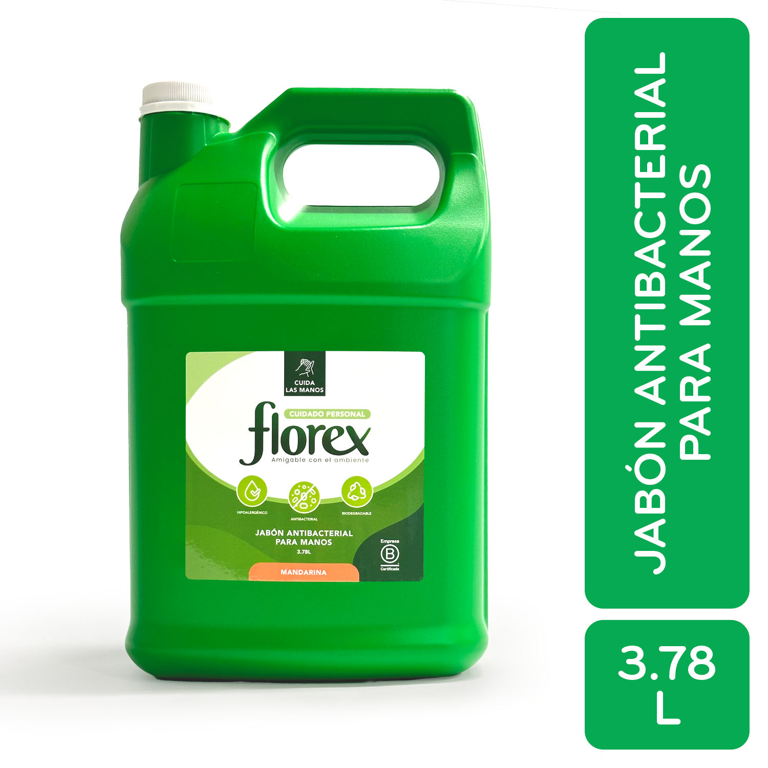 Jabon Liquido Manos Antibacterial Mandarina Florex Galon 3785 Ml | Auto ...