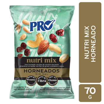 Semillas Mixtas Sin Sal Pro Pa Paquete 70 G | Auto Mercado