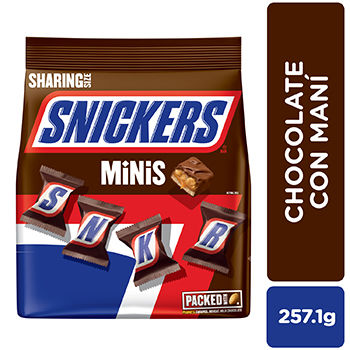 Chocolate Minis Snickers Paquete 275 G | Auto Mercado
