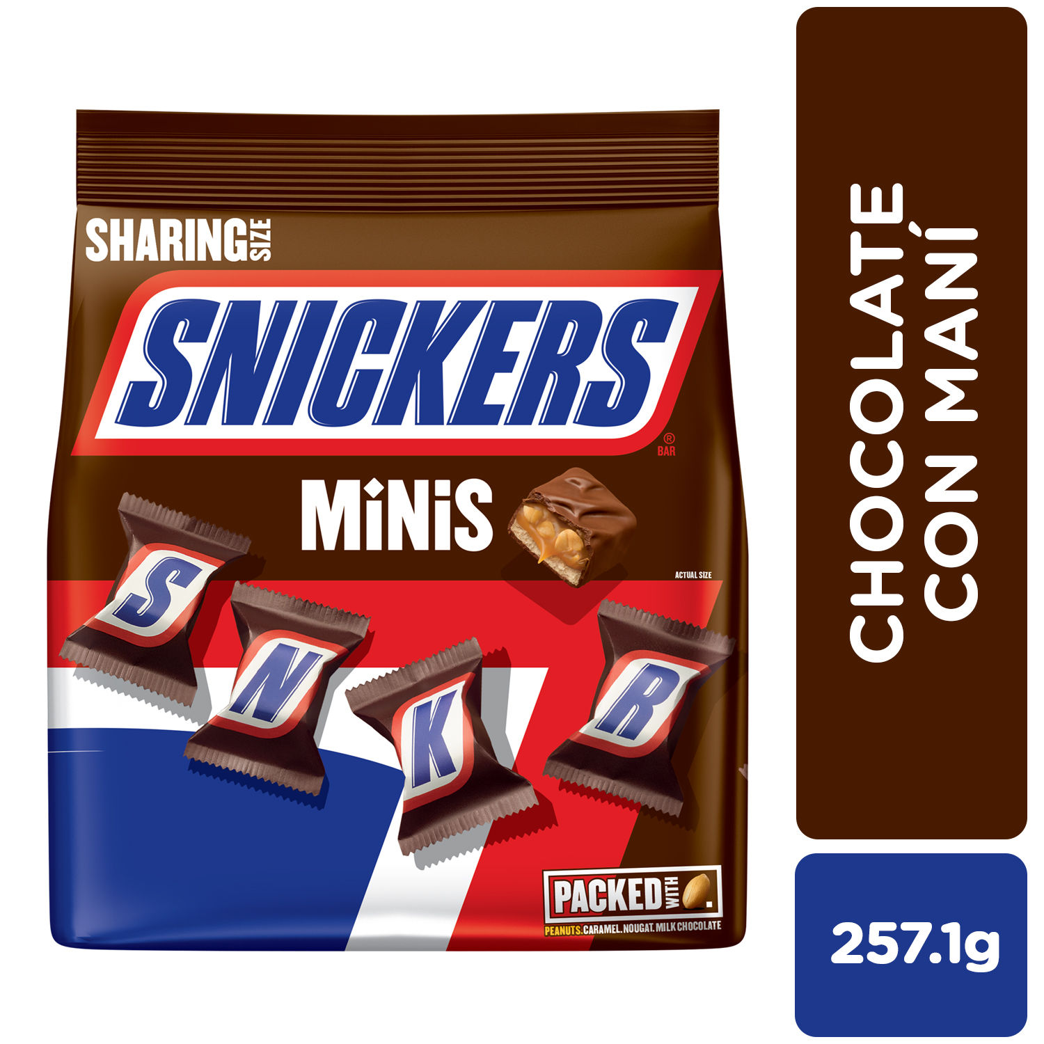 Chocolate Minis Snickers Paquete 275 G | Auto Mercado