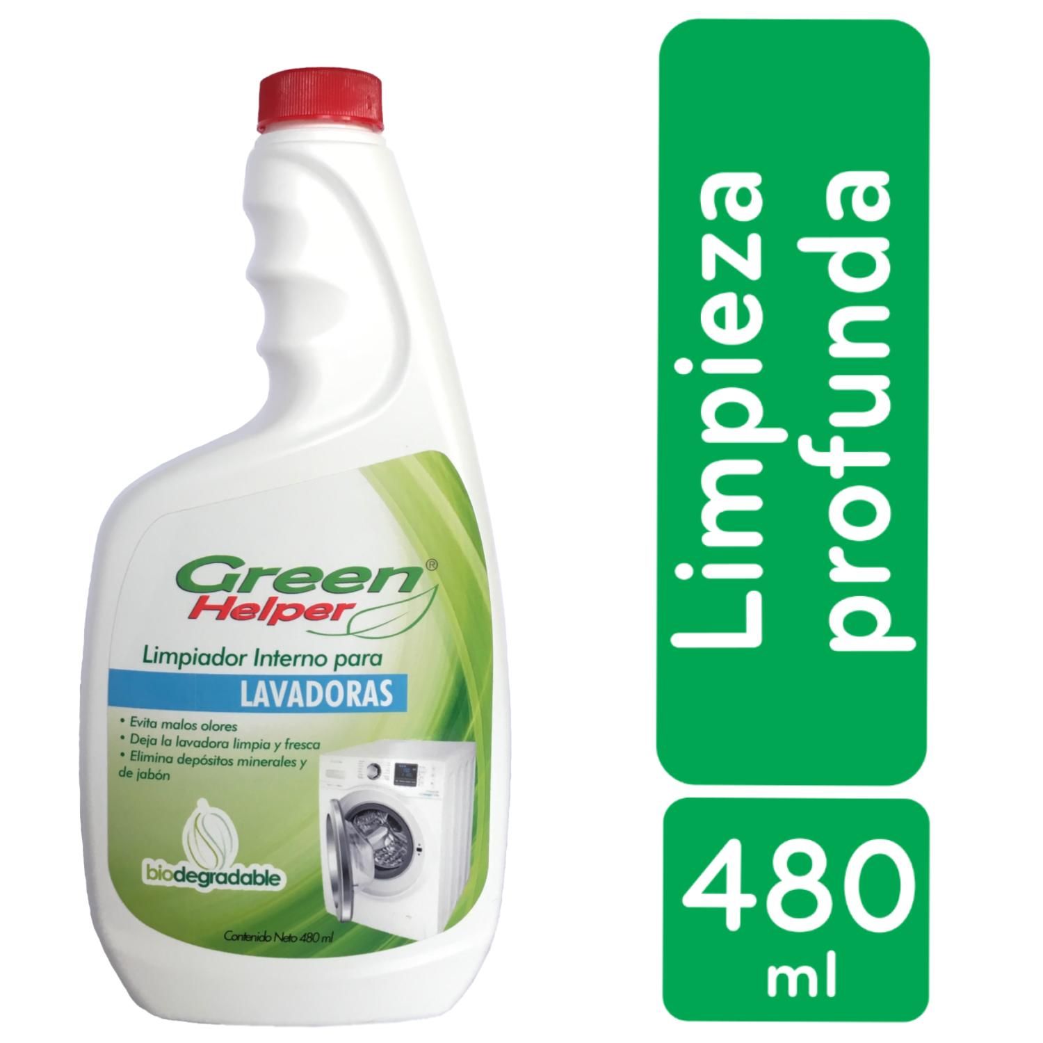 Limpiador Multiuso Interno Lavadora Liquido Green Helper Envase 480 Ml ...
