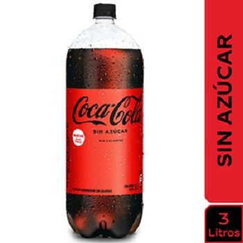 Bebida Gaseosa Sin Azúcar Cola Coca Cola Envase 3000 Ml | Auto Mercado