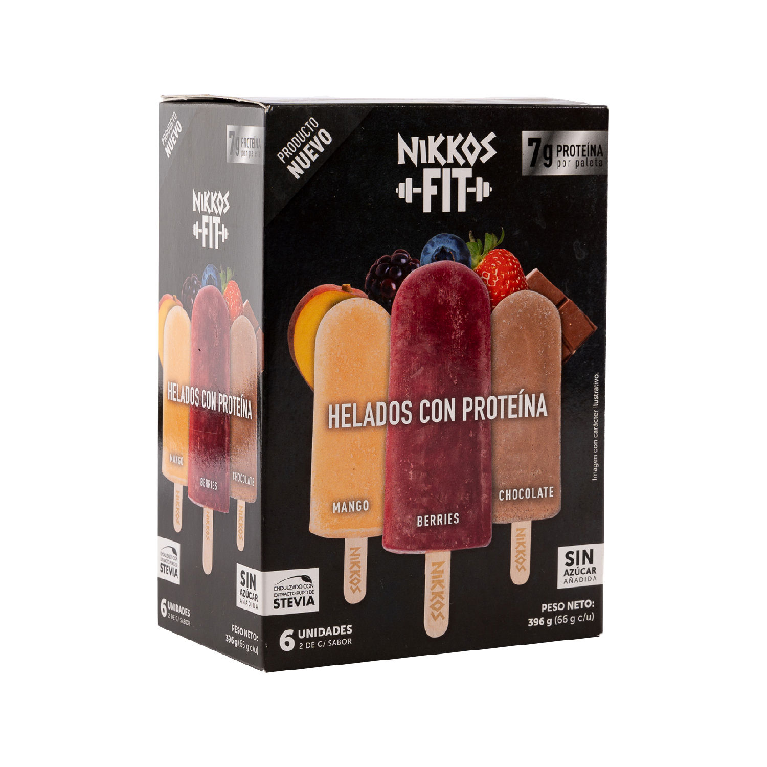 Helado Proteina 6u Nikkos 369 G | Auto Mercado