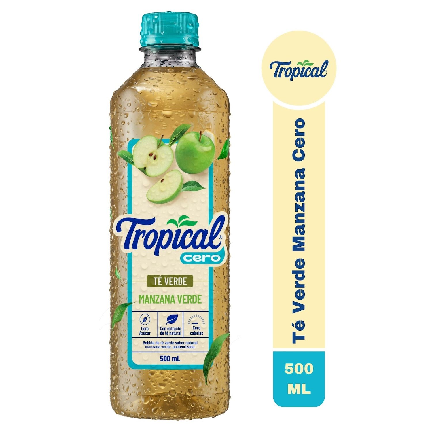 Bebida Te Líquido Verde Manzana Cero Tropical Botella 500 Ml | Auto Mercado