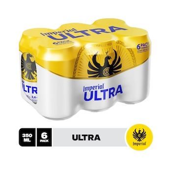 Cerveza Nacional Ultra Costa Rica Pack Imperial Caja 2100 Ml | Auto Mercado