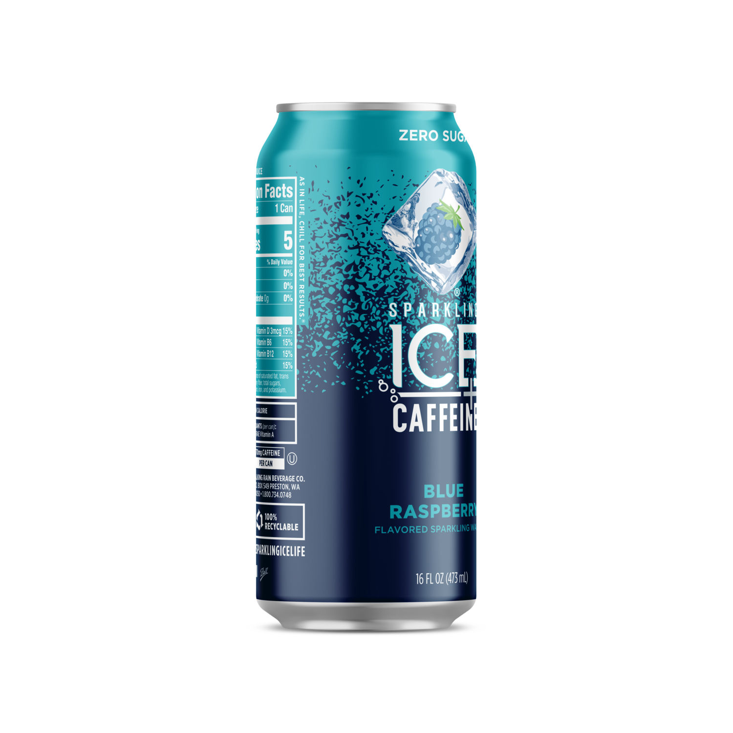 Agua Gasificada Saborizada Arandano Con Cafeina Sparkling Ice Lata 473 ...