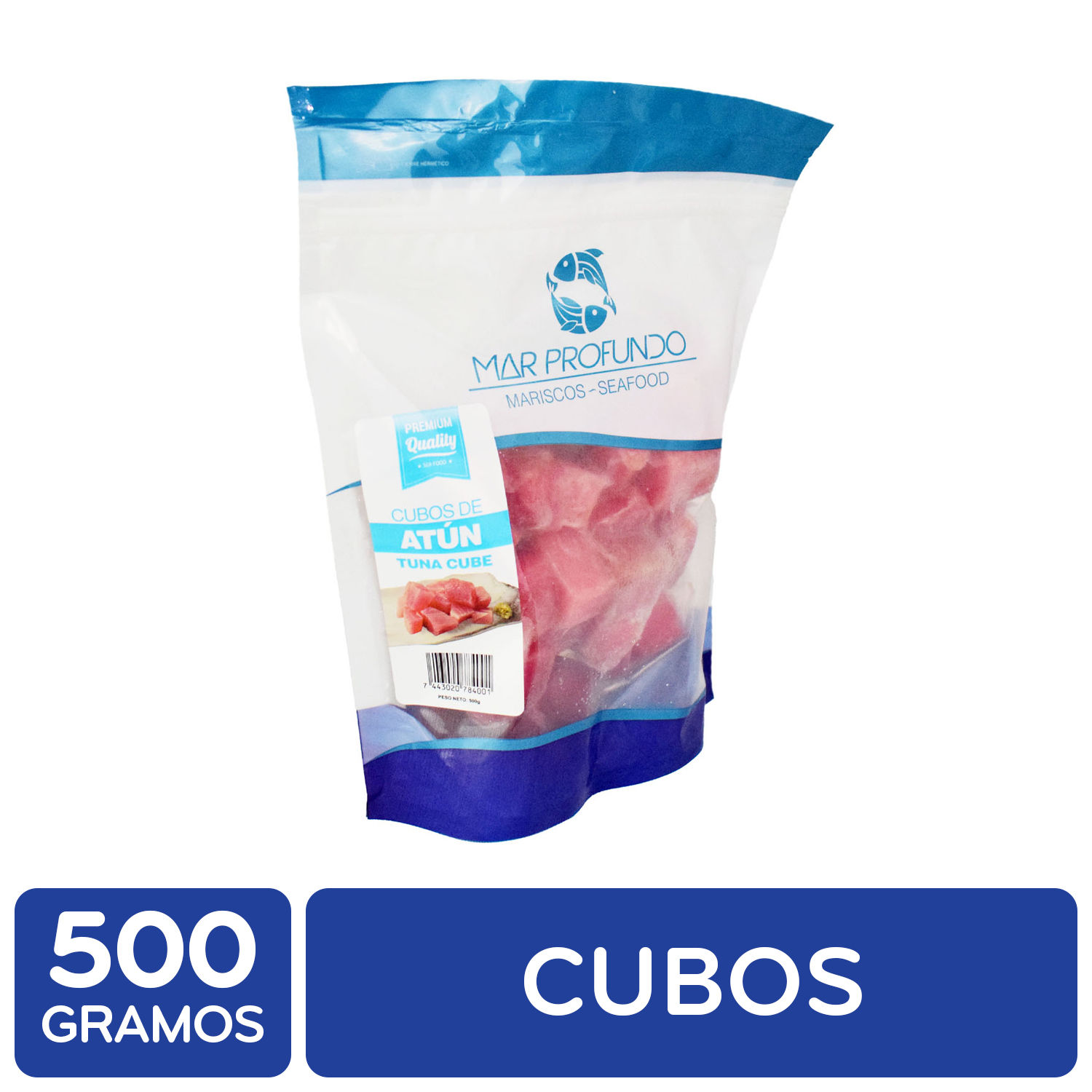 Cubos Atun Mar Profundo Bolsa 500 G | Auto Mercado