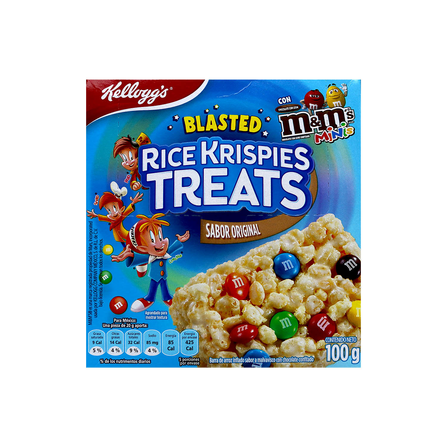 Barra Arroz Krispies Kelloggs Caja 100 G | Auto Mercado