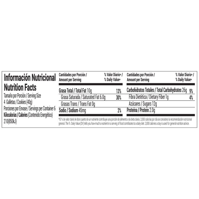 Galleta Choco Chip Chiky Chips Pozuelo Paquete 240 G | Auto Mercado