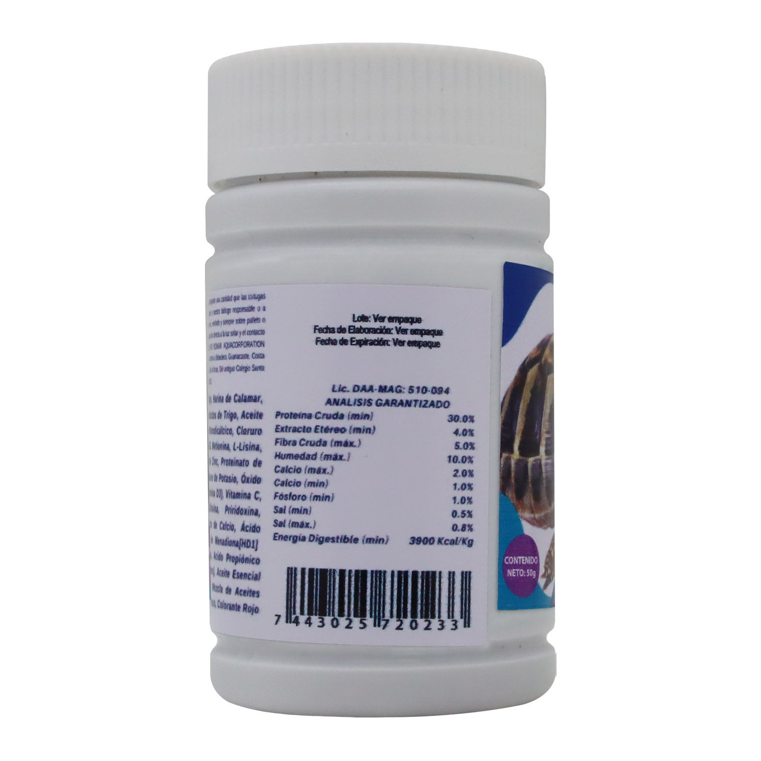 Alimento Tortuga Stick Tortuga Nutra Fish Envase 50 G | Auto Mercado