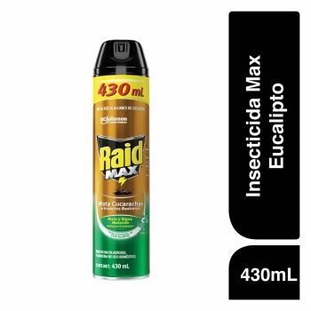 Insecticida Aerosol Rastreros Eucalipto Max Raid Lata 430 Ml | Auto Mercado