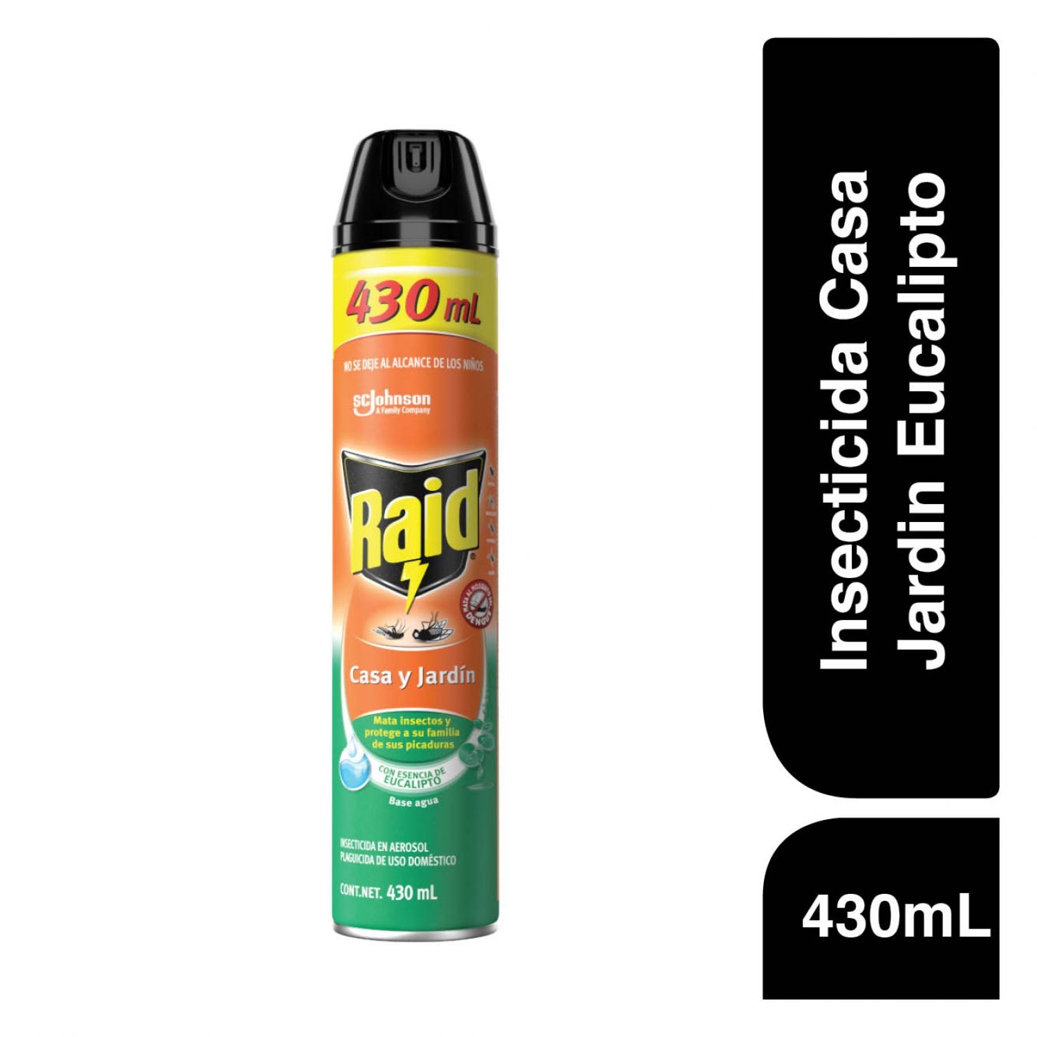 Insecticida Aerosol Multinsecto Eucalipto Casa Jardin Raid Lata 430 Ml ...