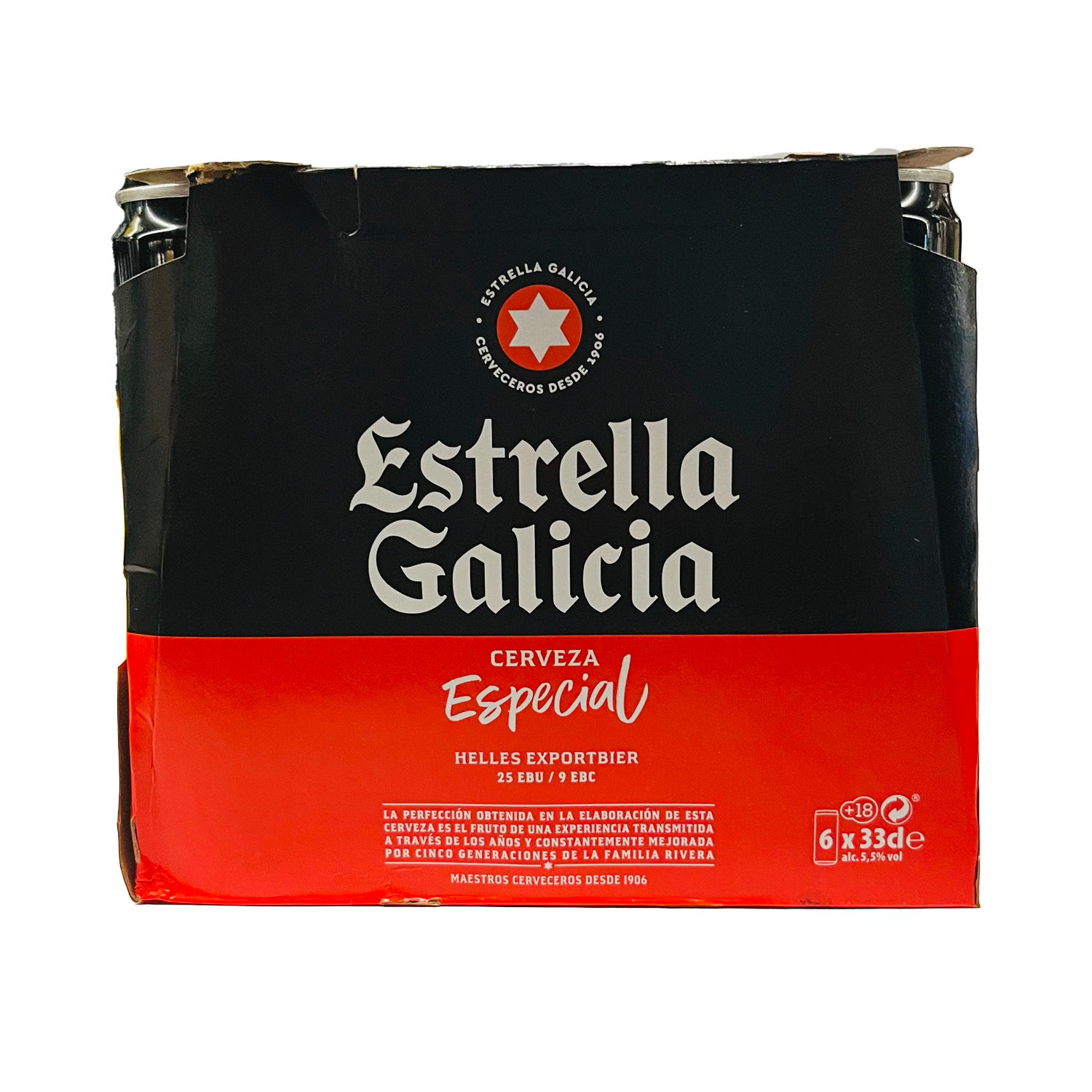 Cerveza Importada Especial España Pack Estrella De Galicia Paquete 1980 ...