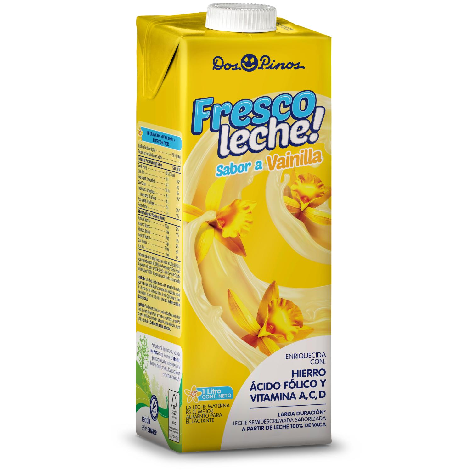Leche Saborizada Vainilla Dos Pinos Caja 1000 Ml | Auto Mercado