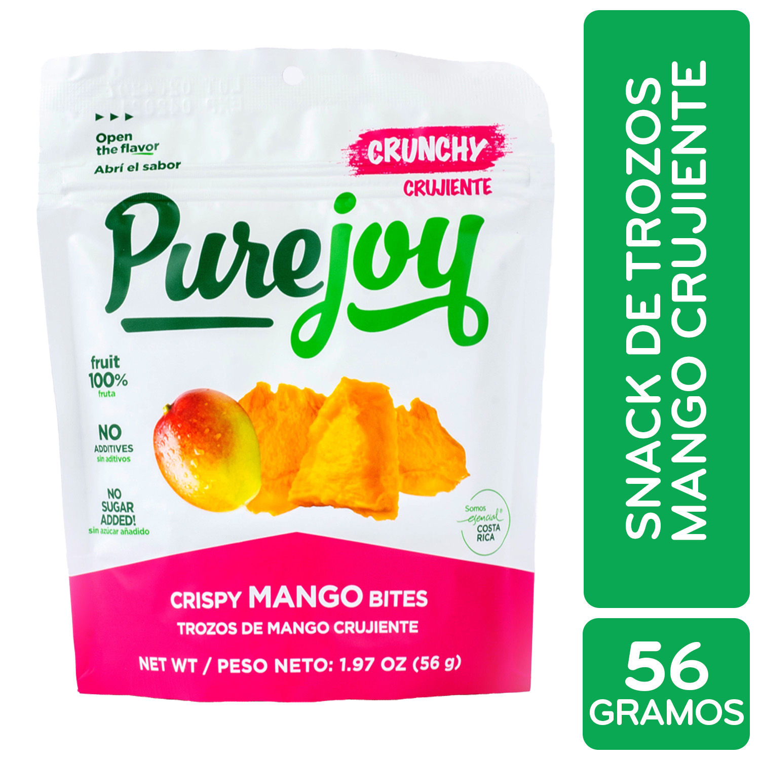 Fruta Deshidratada Mango Pure Joy Bolsa 56 G | Auto Mercado