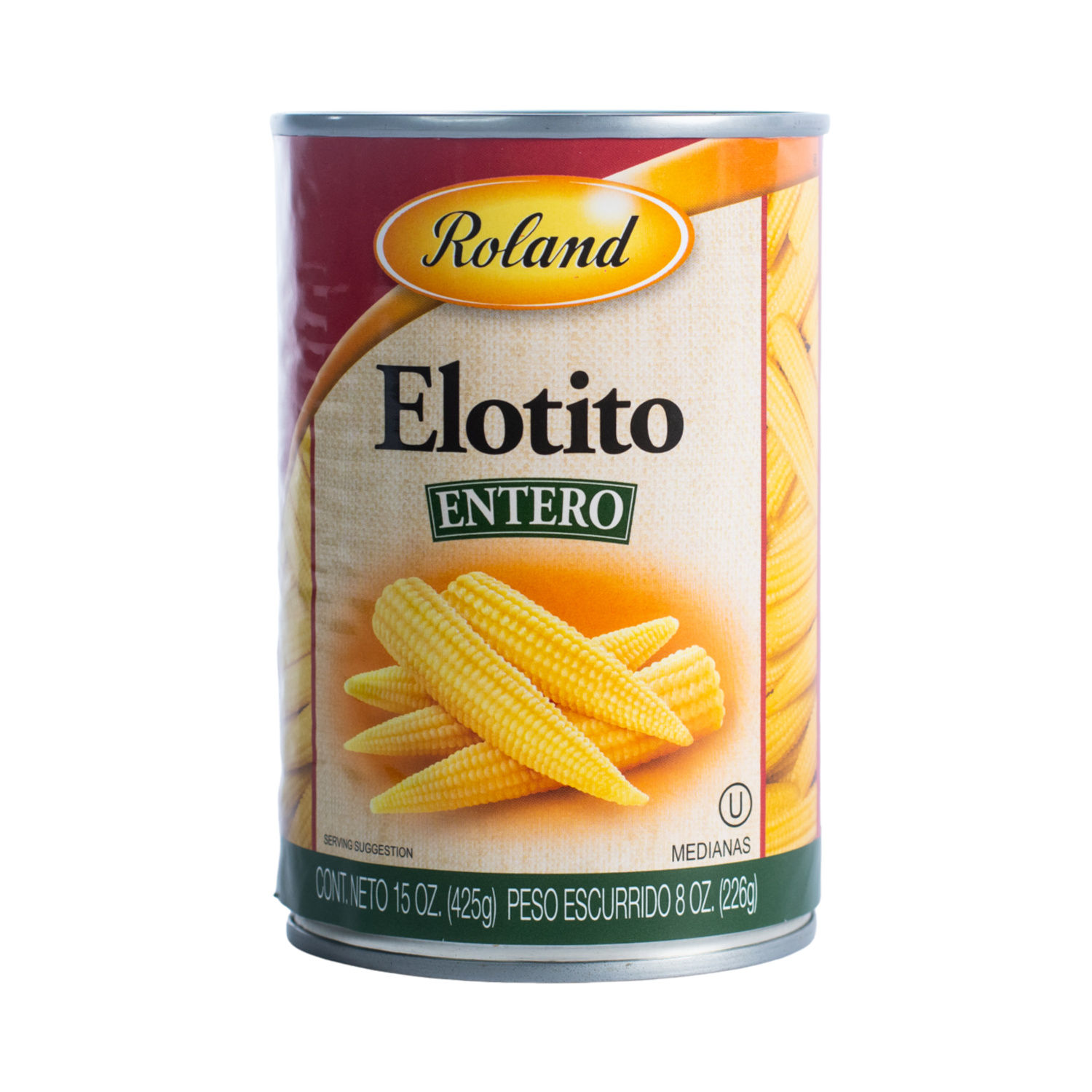 Elote Entero Agua Roland Lata 425 G | Auto Mercado