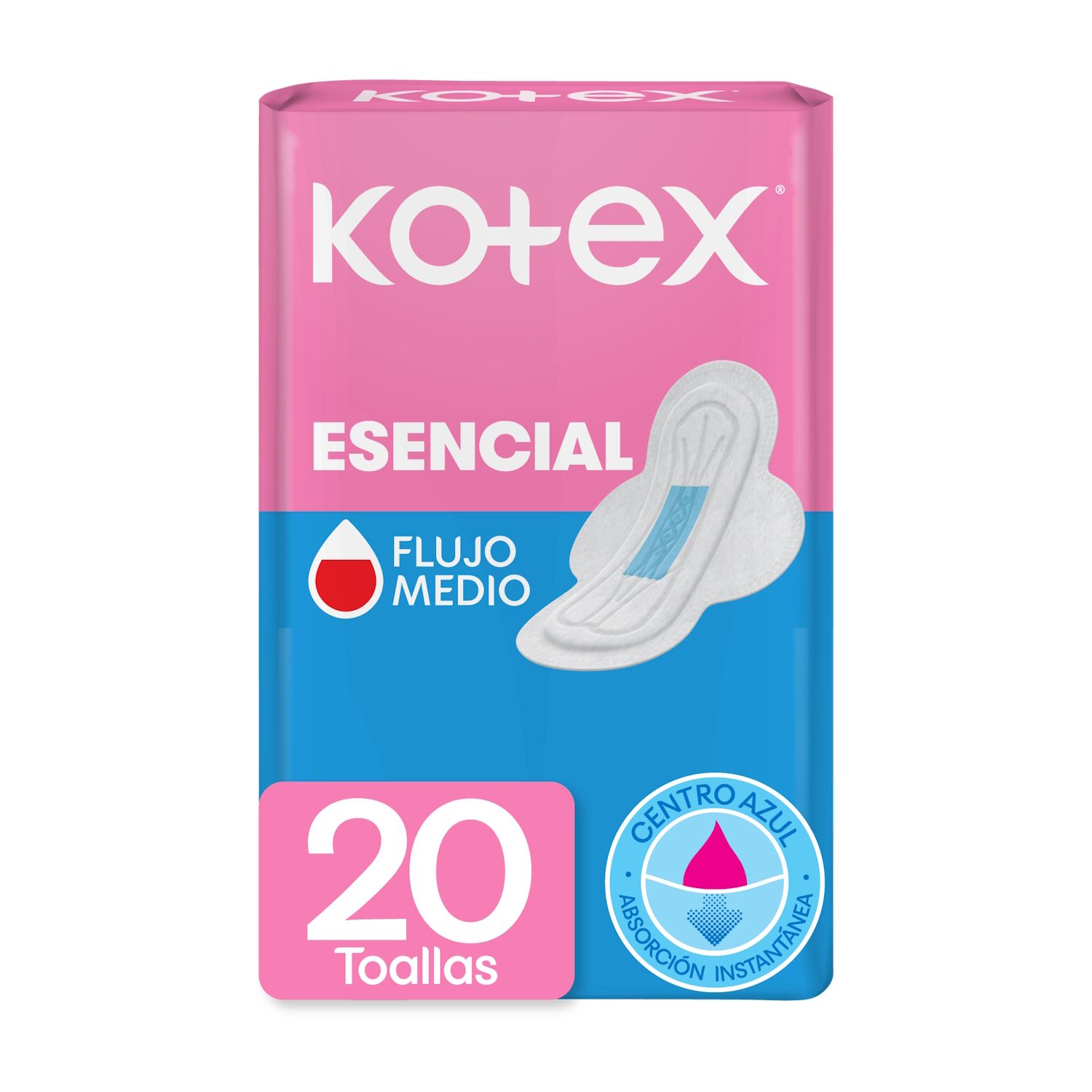 Toalla Intima Flujo Abundante Kotex Paquete 20 Unid | Auto Mercado