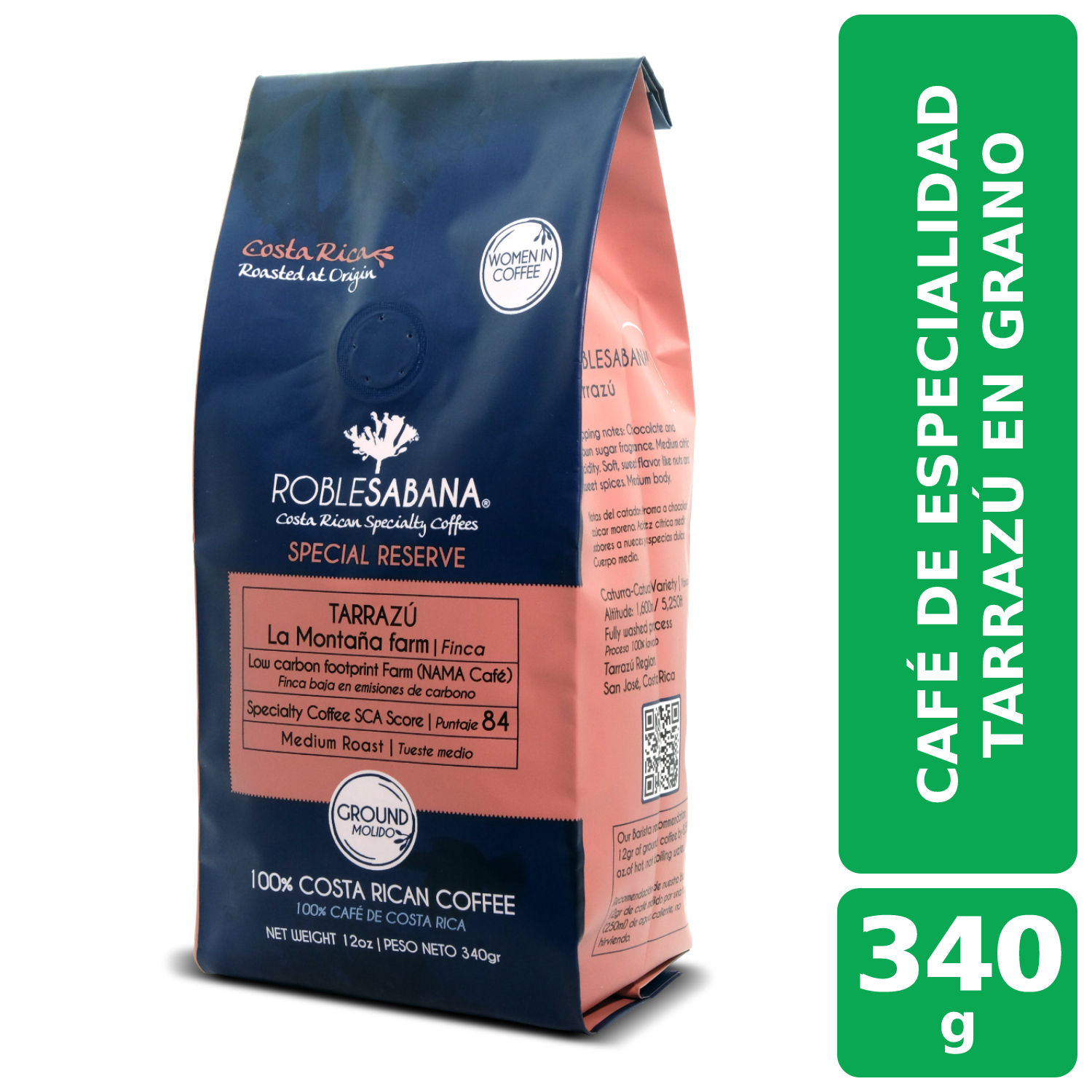 Cafe Grano Gourmet Reserva Tarrazu Roble Sabana Bolsa 340 G | Auto Mercado