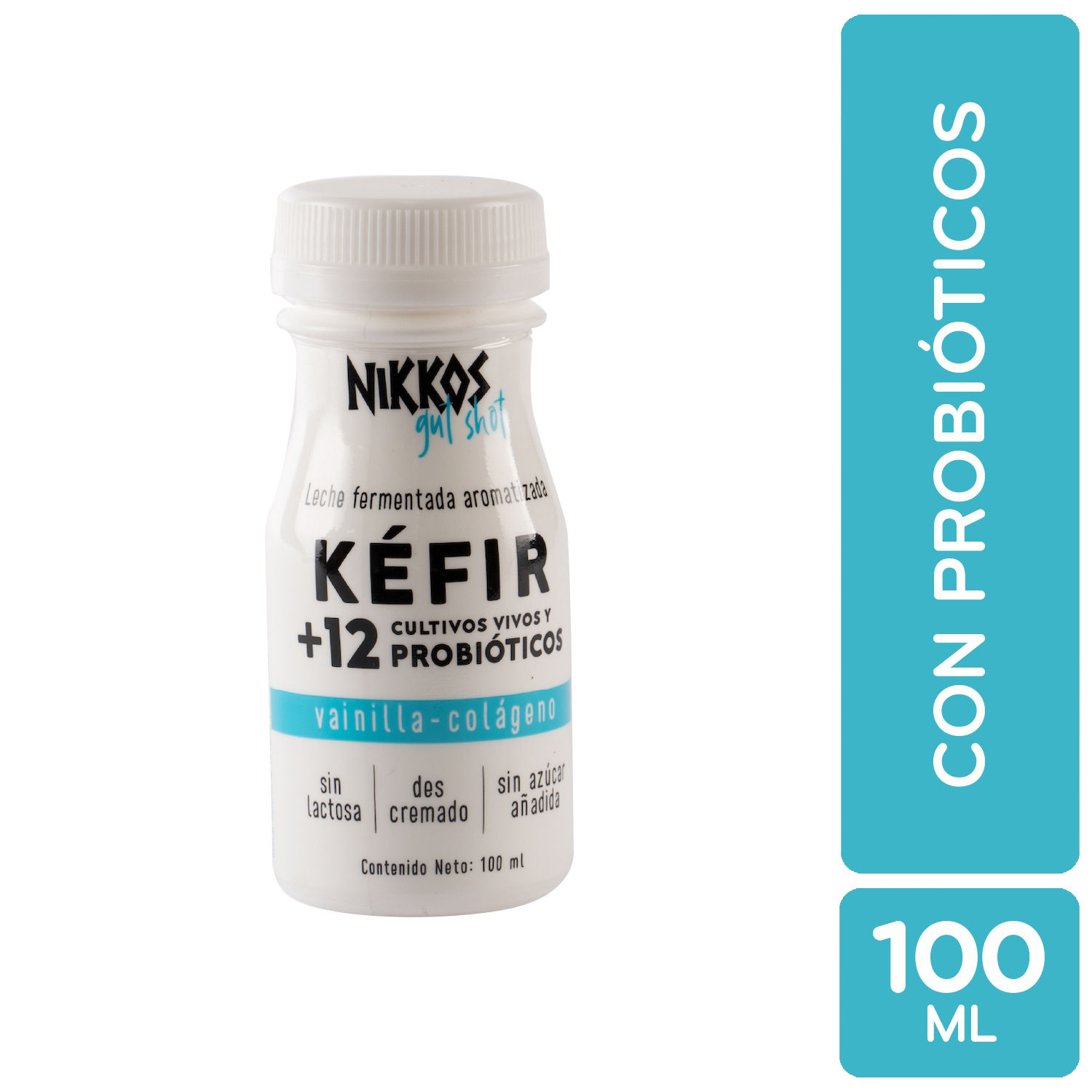 Yogurt Liquido Kefir Vainilla Nikkos Envase 100 Ml | Auto Mercado