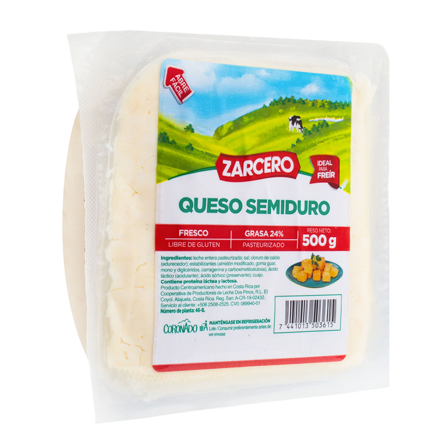 Queso Semiduro Coronado Paquete 500 G | Auto Mercado