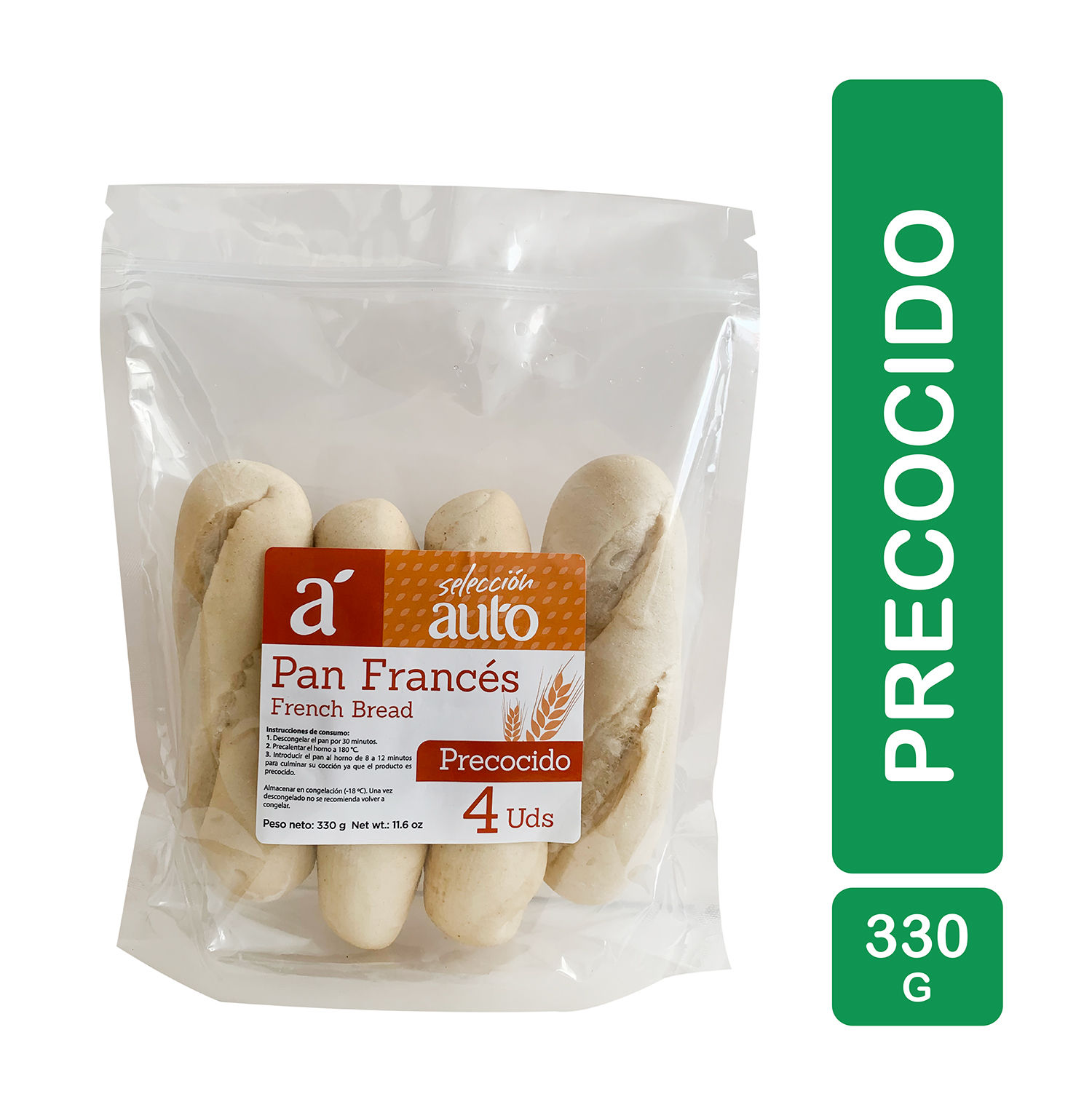 Pan Barra Frances Seleccion Auto Paquete 330 G | Auto Mercado