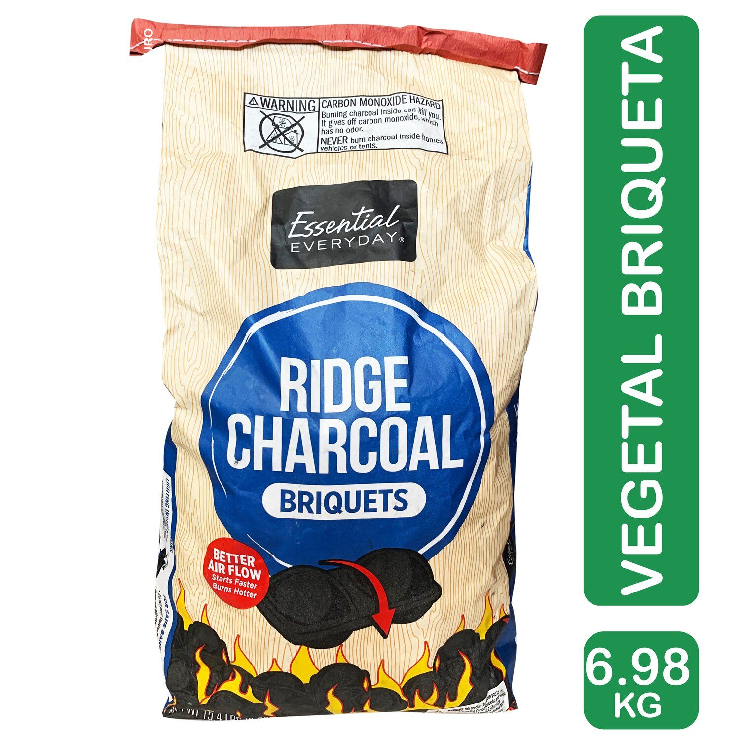 Carbon Vegetal Bbq 7 K Essential Everyday Unidad | Auto Mercado