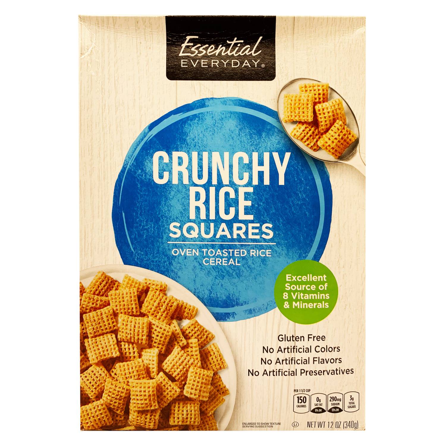 Cereal Rice Square Essential Everyday Caja 340 G | Auto Mercado